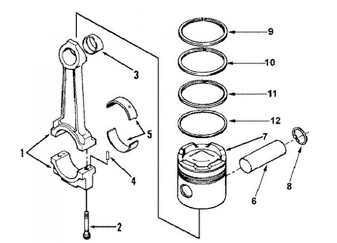Mitsubishi 4D33 Engine Piston Rings For Truck / Excavator ME996378